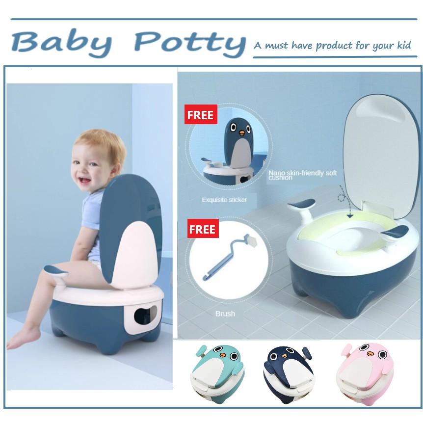 Portable Children Pot Toilet Foldable Baby Potty Training Seat Boy Girl ...