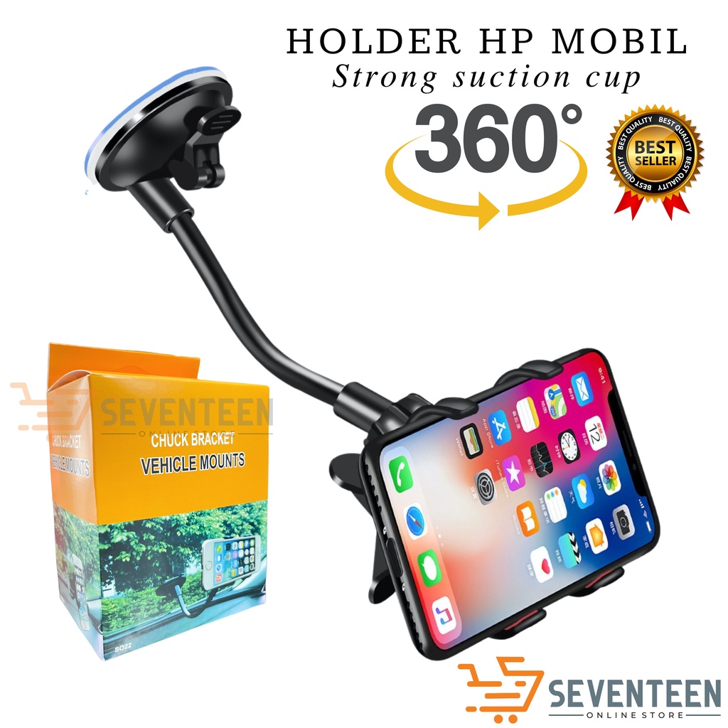 Seventeen HOLDER HP CAR GLASS GPS STAND HP CAR STAND HANDPHONE 360 ...