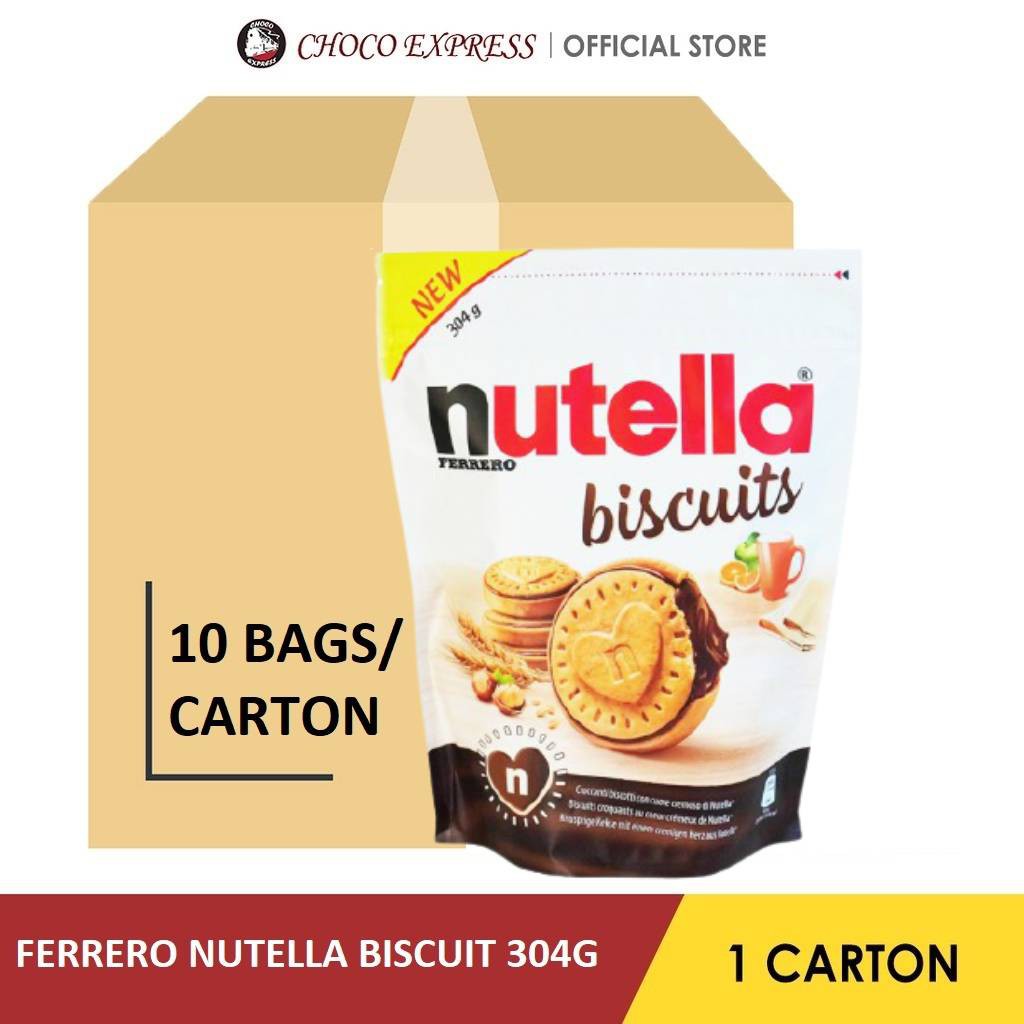 (Carton) Ferrero Nutella Biscuit T22 304g / Product of Germany | Shopee ...