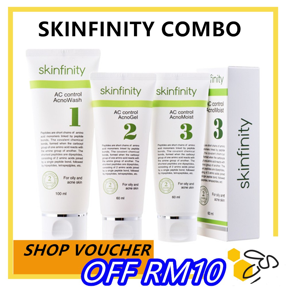 SKINLABS Acne Care 3 Steps AC control AcnoWash AcnoGel AcnoMoist (Combo ...