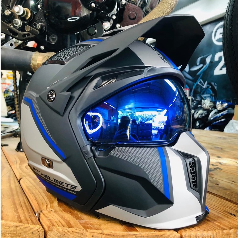 MT Helmet Street Figther Full Face Touring Helmet Modular Open Faced ...