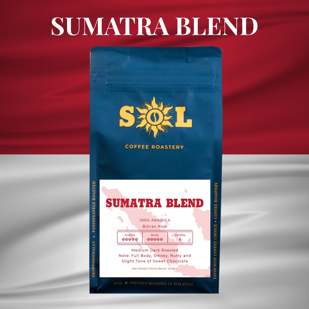 % Arabica Coffee Bean (SOL Sumatra Blend)- Freshly Roasted | Shopee ...