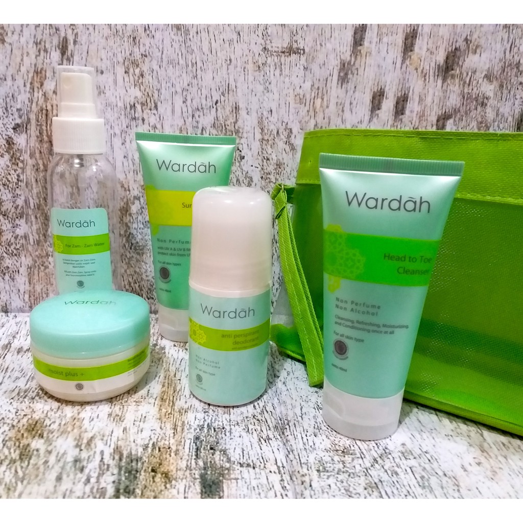 Wardah Hajj And Umrah Package 4in1 + Bag | Shopee Singapore