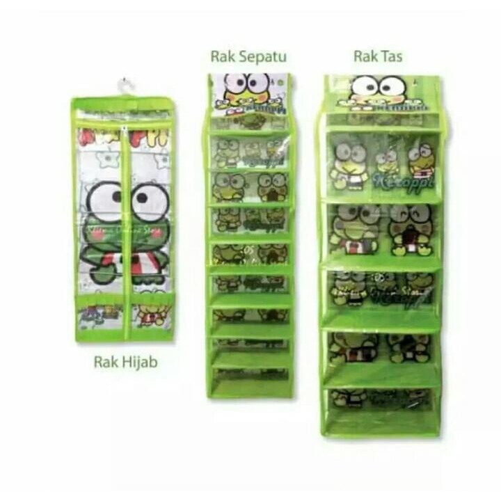 HANGING RACK SET 3 IN 1 (Shoe Rack, Bag Rack, Hijab Rack) | Shopee ...