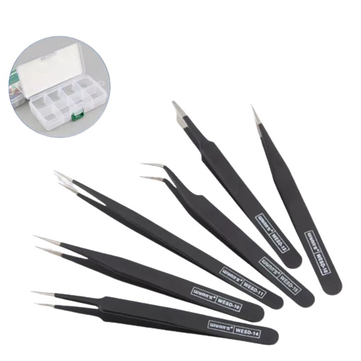 Wynns Tool SUS Anti Static Fine Tweezer Pinset Hand Tools 2 sets ...