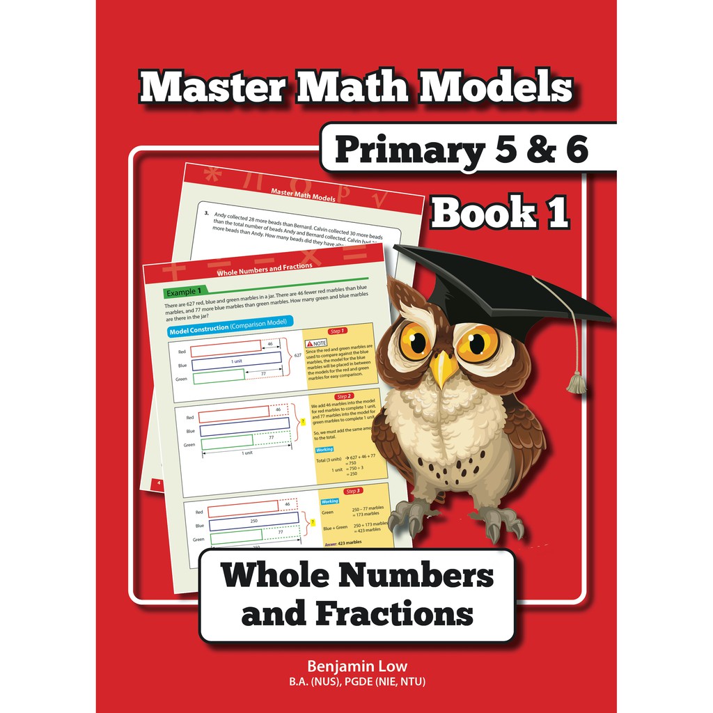 Master Math Models Primary 5 & 6 Book 1 – Whole Numbers and Fractions ...