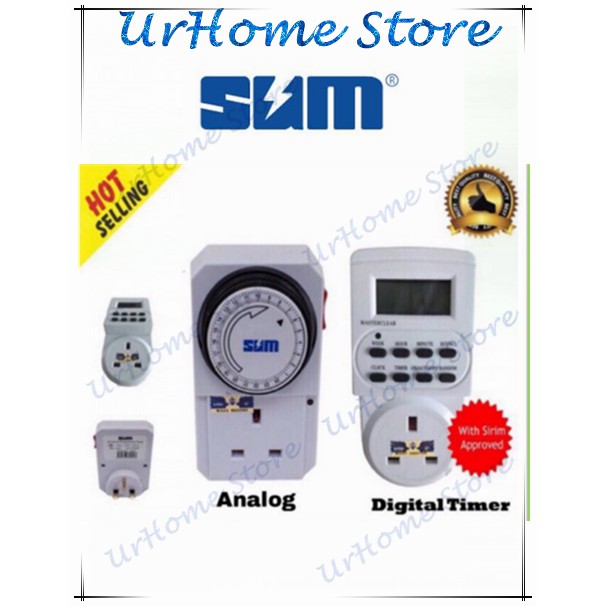 Hot Item Sum 24 Hours Digital 3pin Plug In Timer Analog Timer With