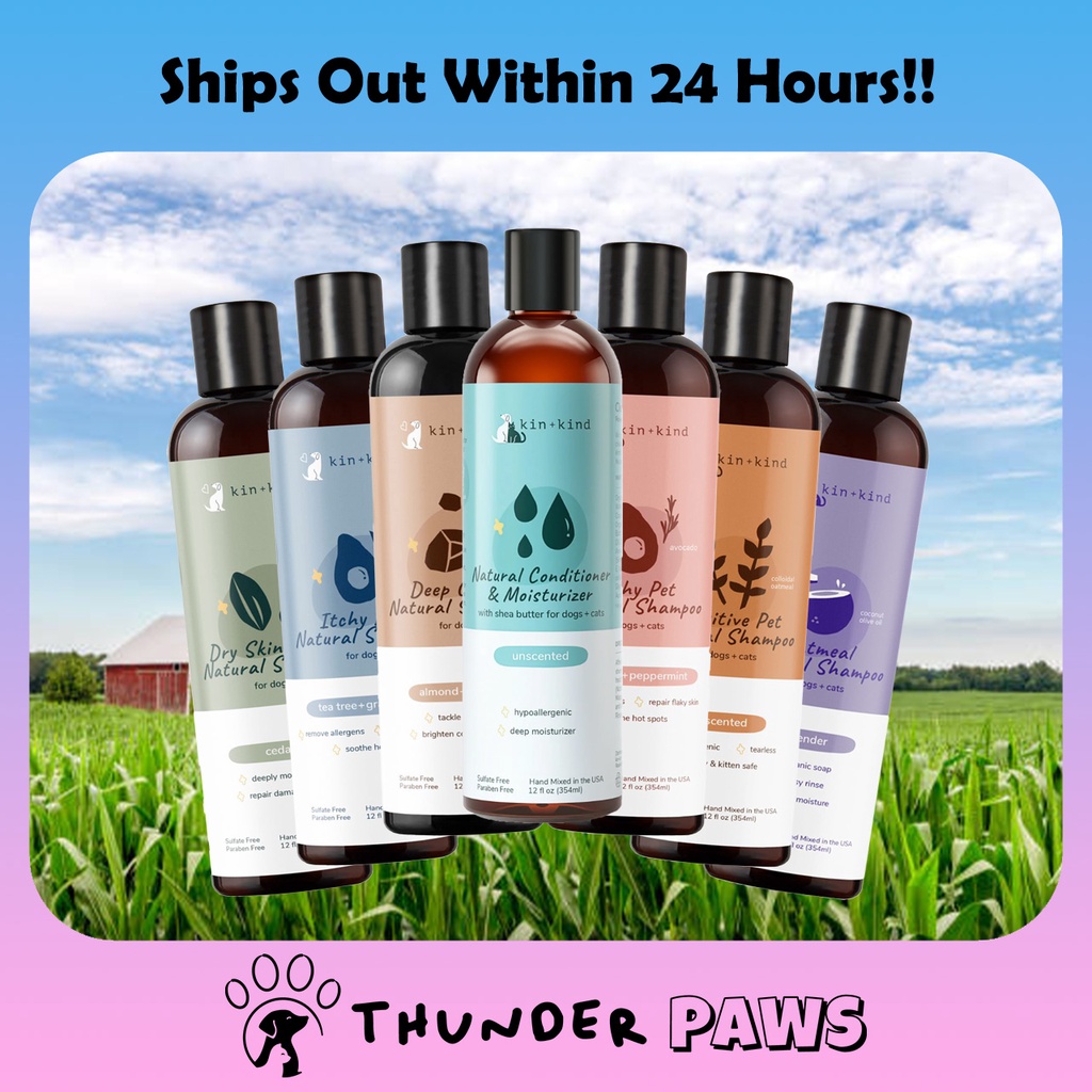 Kin+Kind - Natural Shampoo and Conditioner; Vet Formulated for Cats ...