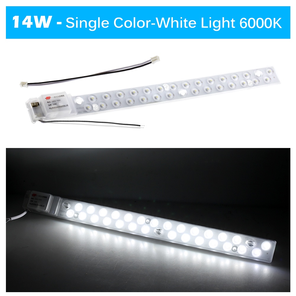 4pcs LED Lights 2835 SMD LED Tube AC220V Double Color Ceiling Lamp High ...