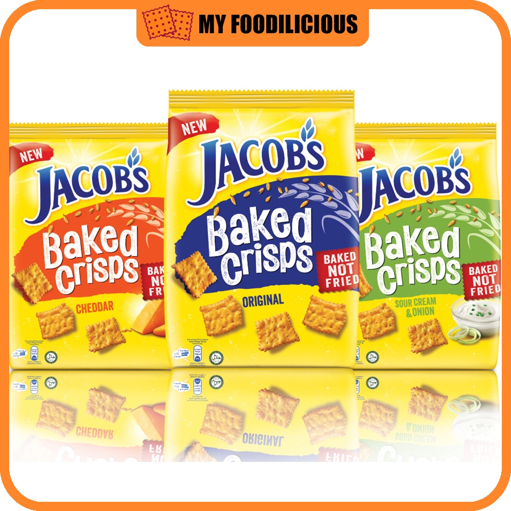 Jacob's Baked Crisps - Original, Sour Cream, and Cheddar Baked Crips ...