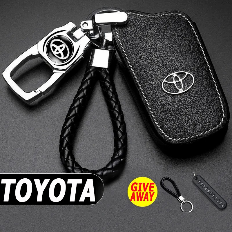 Toyota key cover new car logo key ring car keychain Toyota key case ...