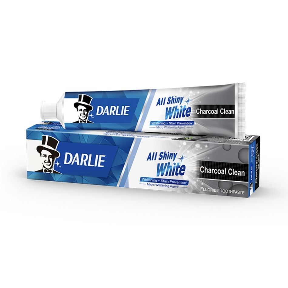 Darlie All Shiny White Whitening Toothpaste, Charcoal Clean, 140g ...