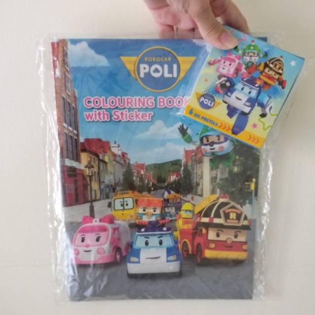 Robocar poli children's coloring book | Color book robocar poli ...