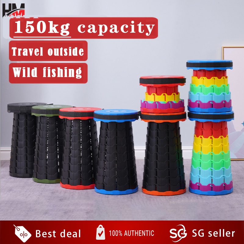 Strong Telescopic stool Outdoor collapsible Foldable Stool Chair Seat ...
