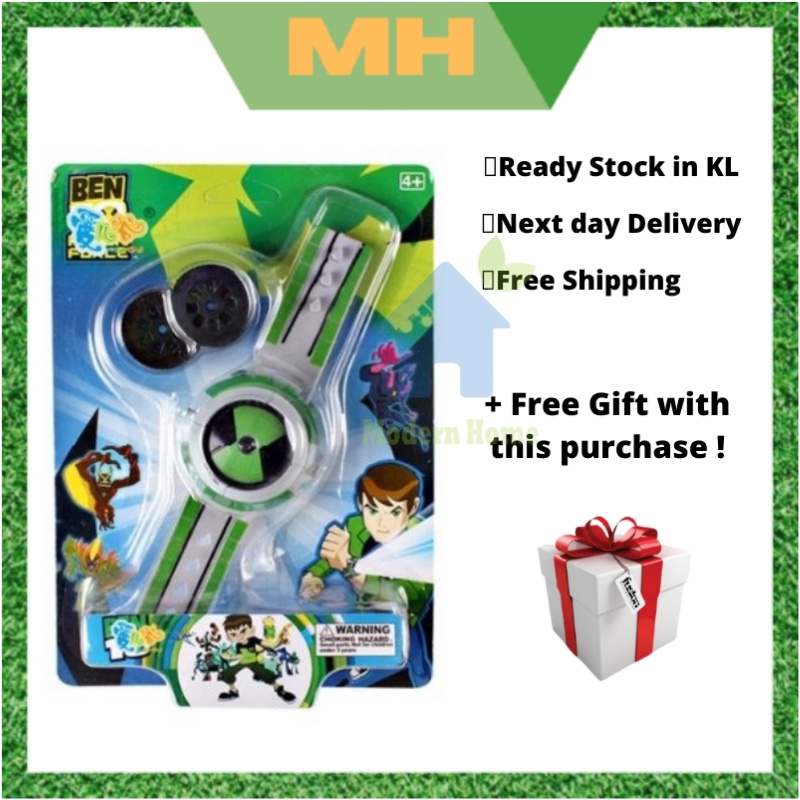 MH Ben 10 Toys For Kids Ben 10 Watch Omnitrix Projector Mainan Budak ...