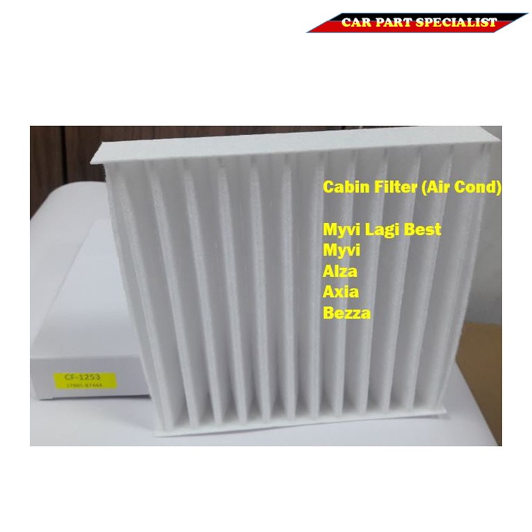 AIR COND CABIN FILTER (17801-87444) PERODUA MYVI LAGI BEST /MYVI NEW ...