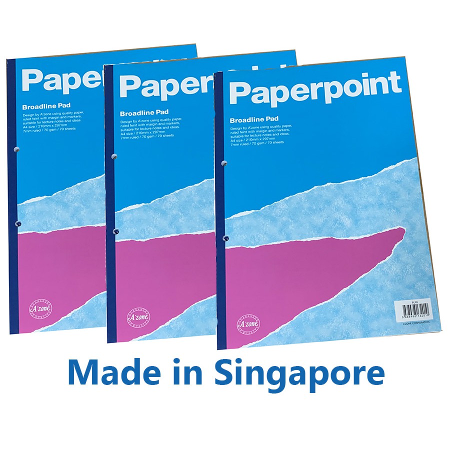 [Made in SG] Azone Paperpoint/ Save the Planet Broadline Lecture Pad A4 ...