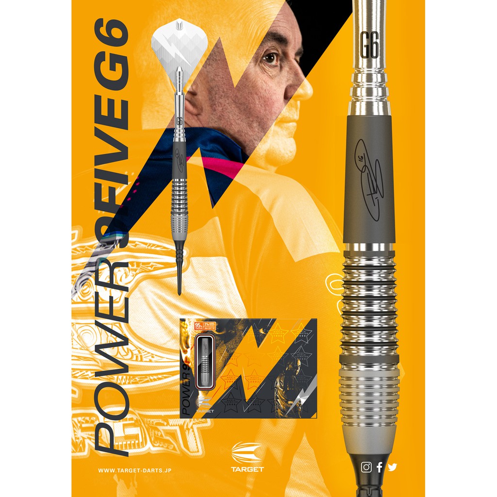 【TARGET】Target Darts Power - 9Five Phil Taylor Gen 6 Darts Barrel Japan ...