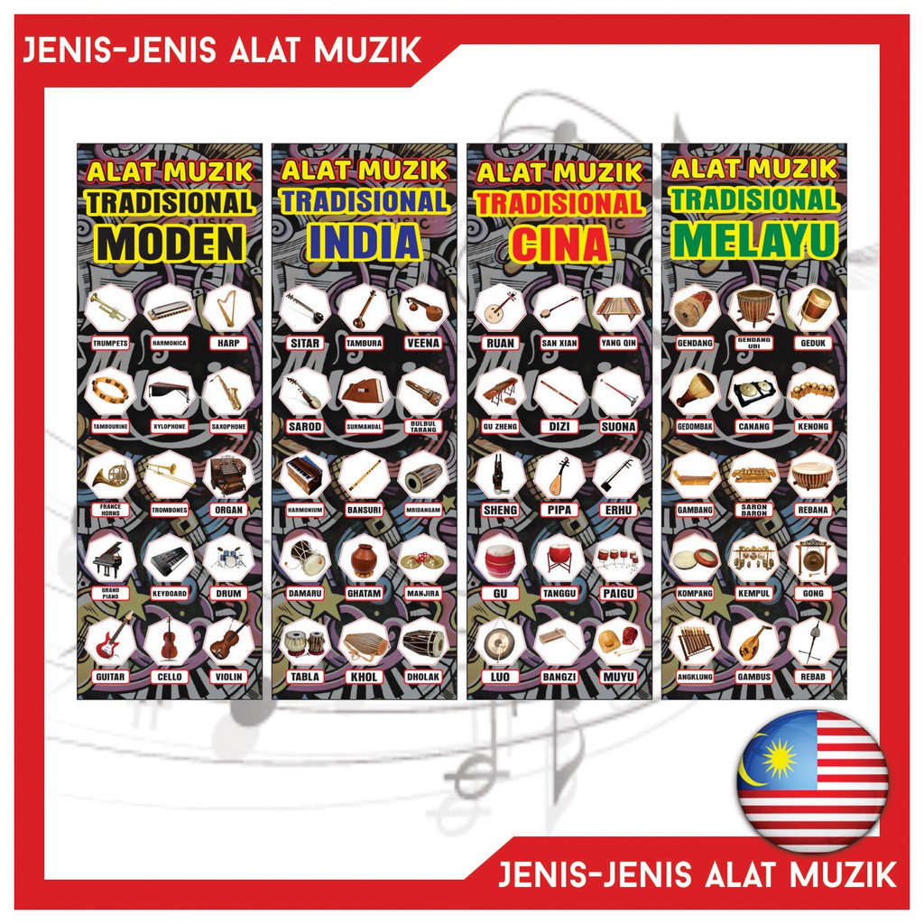 Bunting Types Of Muzik Tools & Rules | Shopee Singapore