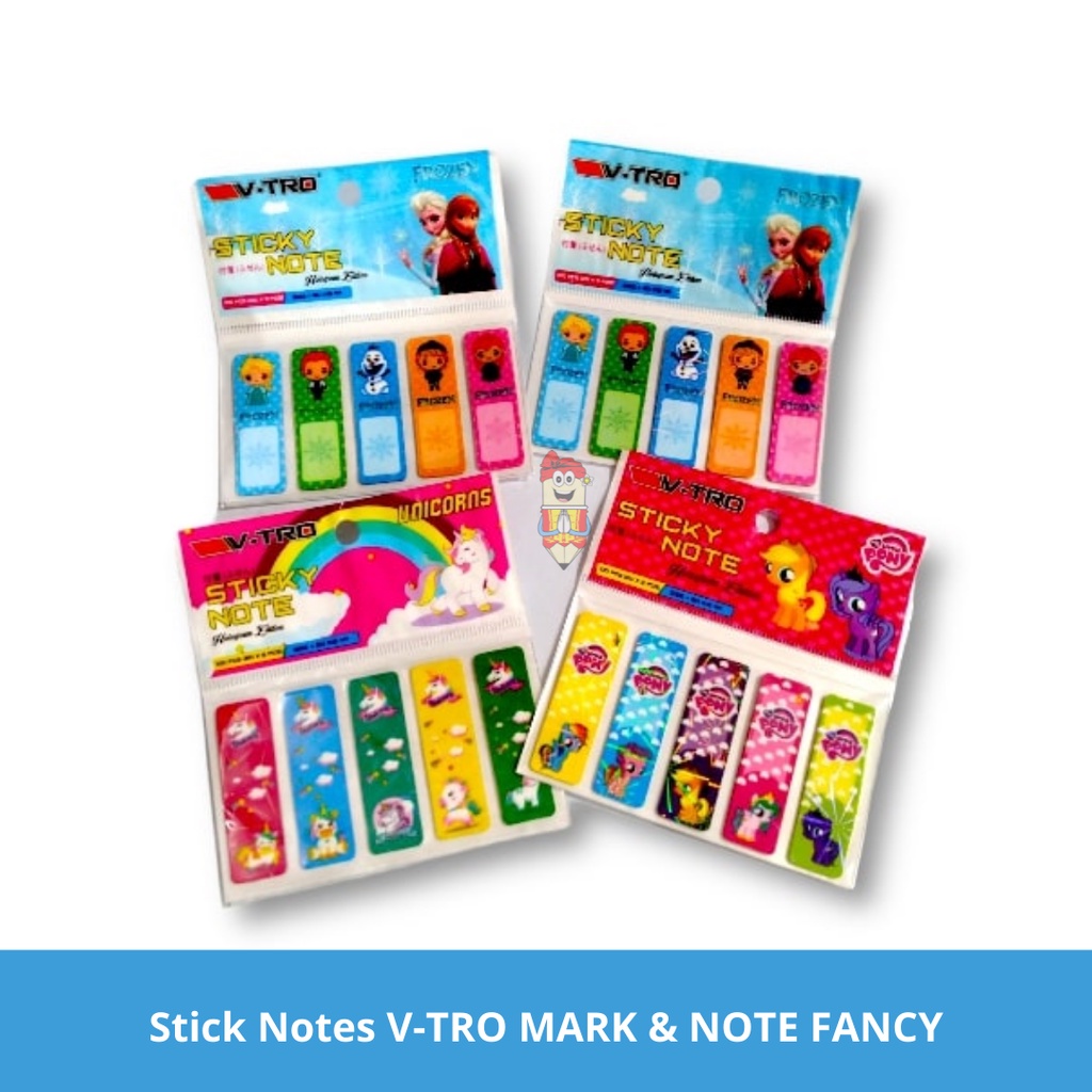 Stick notes / sticky notes V-tro Mark & note | Shopee Singapore