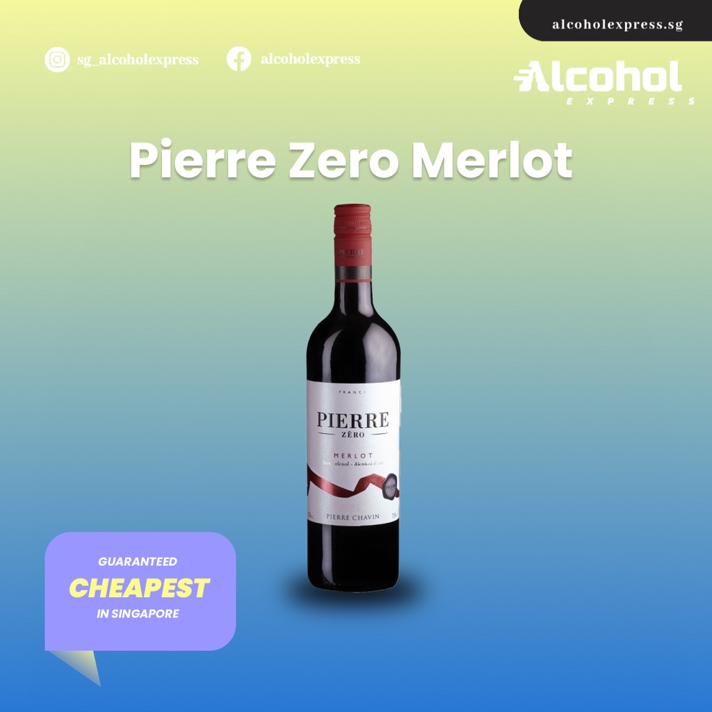 Pierre Zero Merlot 750ml (Alcohol Free) | Shopee Singapore