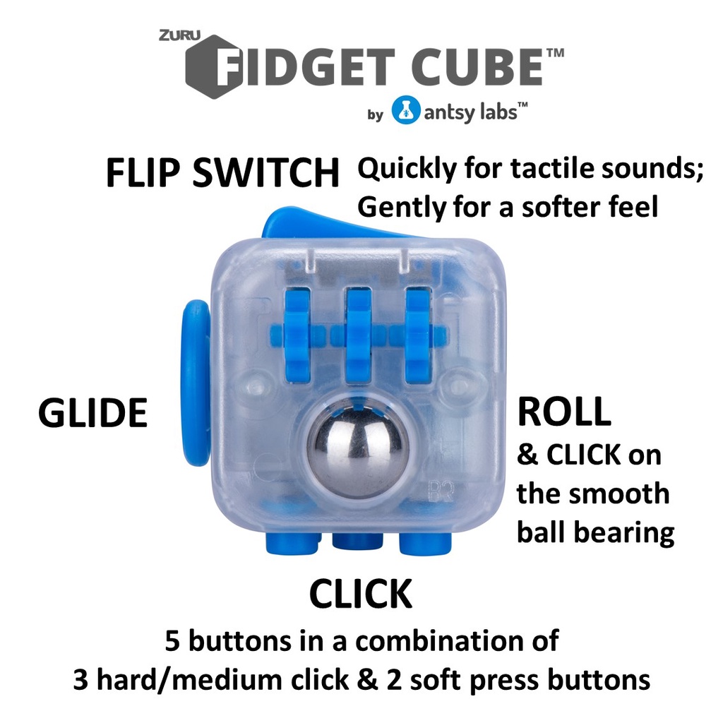 Original Fidget Cube by Antsy Labs S3 [Asstd Colours] - Fidget Toy ...
