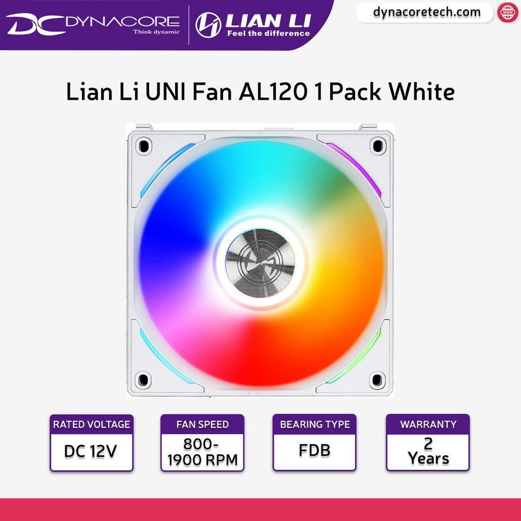 DYNACORE - Lian Li UNI Fan AL120 RGB Daisy Chain ARGB 120mm, White x 1 ...