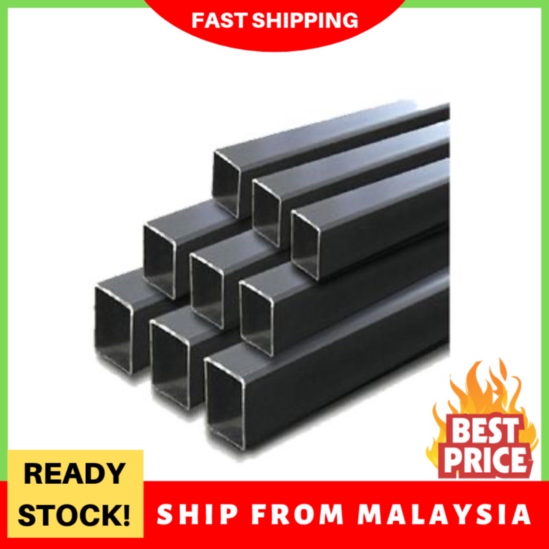 HOLLOW MILD STEEL SIZE 1"/1.5"/2" 1.3MM THICKNESS ( BESI ) | Shopee ...