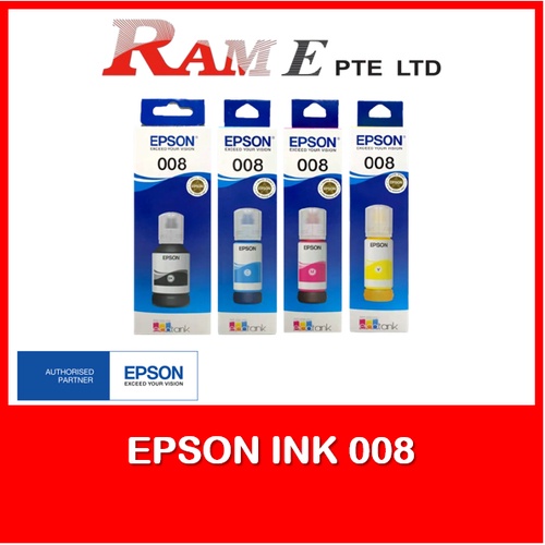 [ORIGINAL] Epson 008 Ink / C13T06G100 Black / C13T06G200 Cyan ...