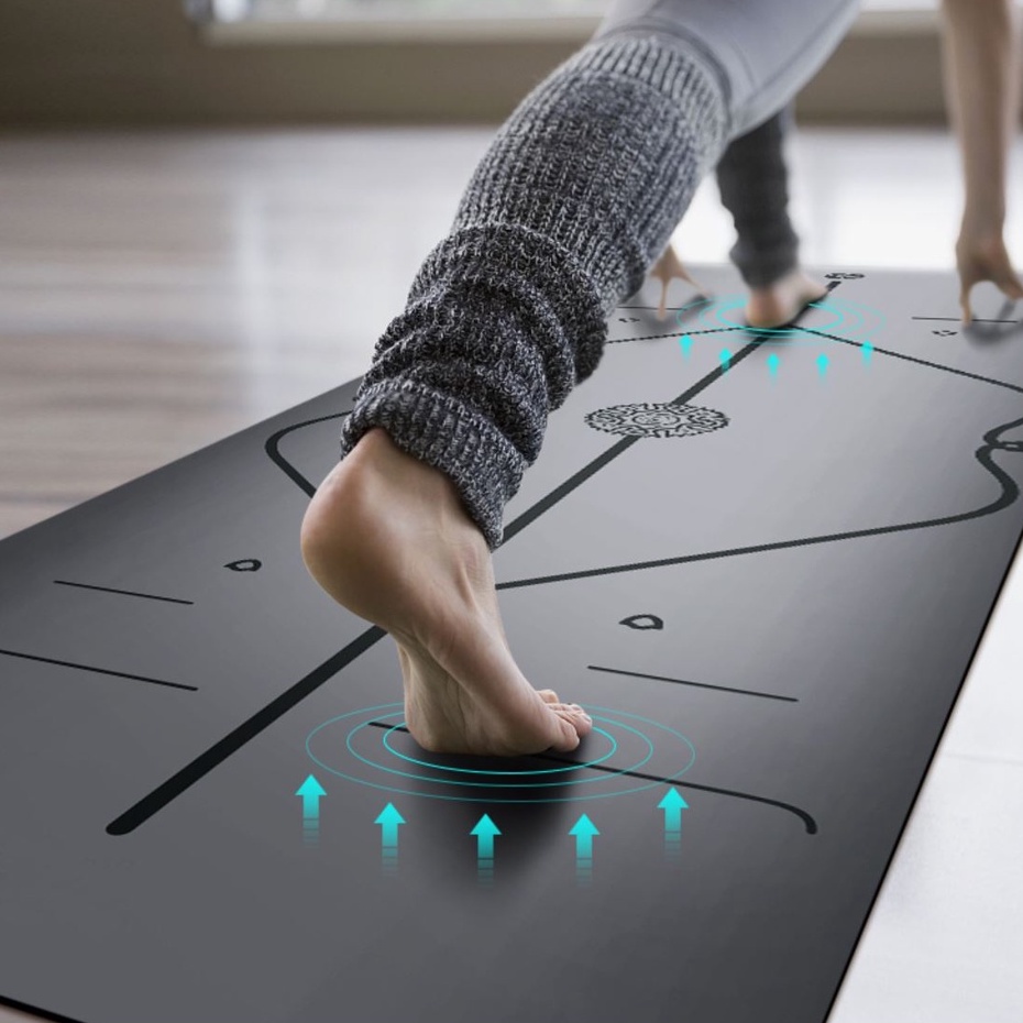 【SG】natural rubber yoga mat Non-slip PU Fitness Exercise Mat Three Sets ...