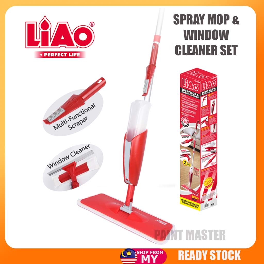 LIAO 2 IN 1 SPRAY MOP AND WINDOW CLEANER SET A130036 | Shopee Singapore