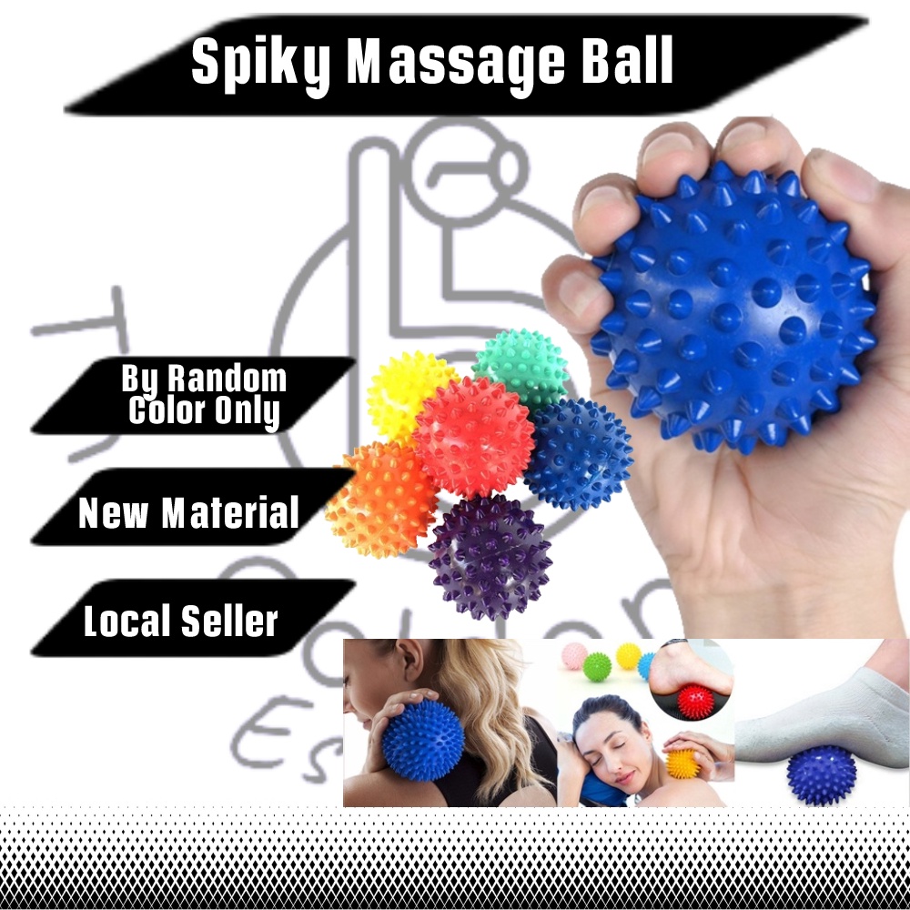 Spiky Massage Ball Trigger Point Sport Fitness Hand Foot Pain Stress ...