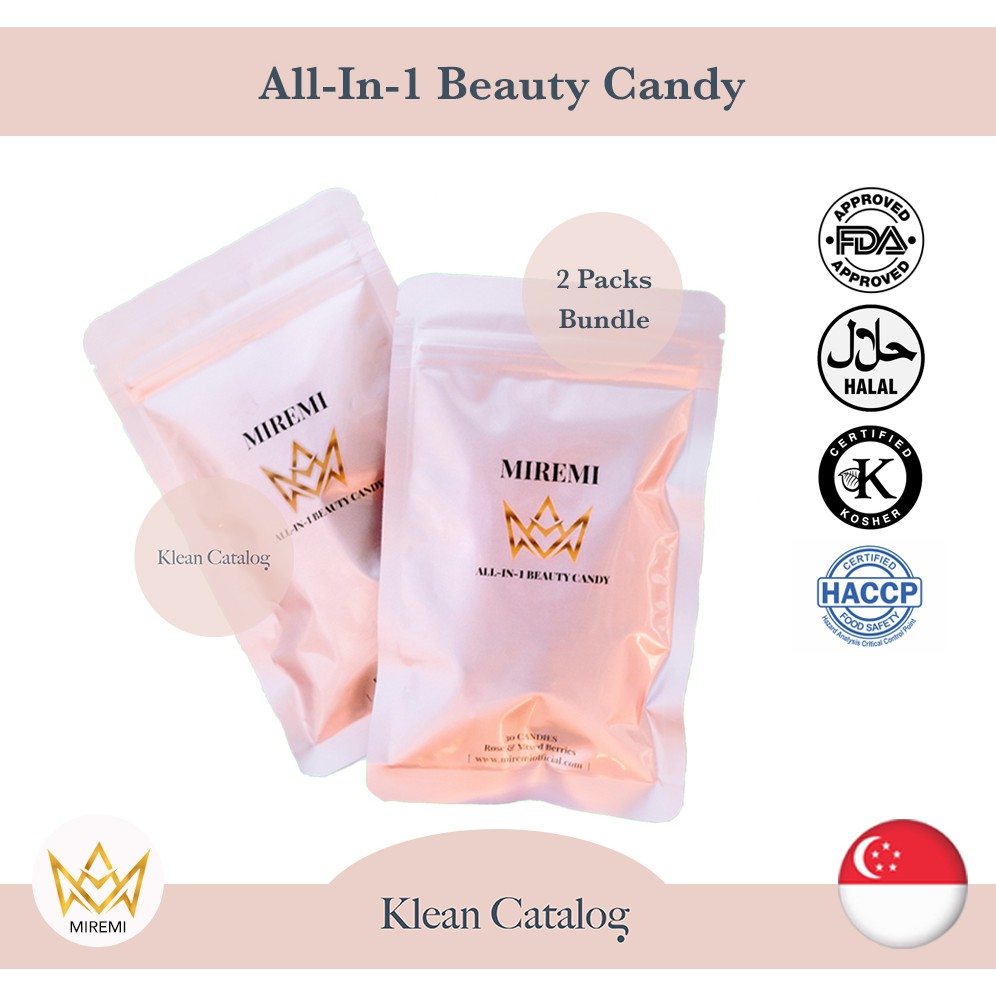 Miremi All-In-One Beauty Candy Moisturizes Skin Hair Regrowth Halal ...