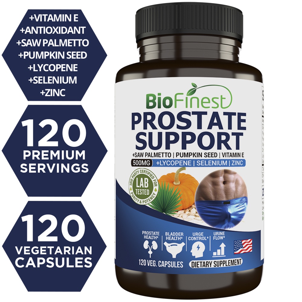 Biofinest Prostate Bladder Support Men - Saw Palmetto Lycopene Pumpkin ...