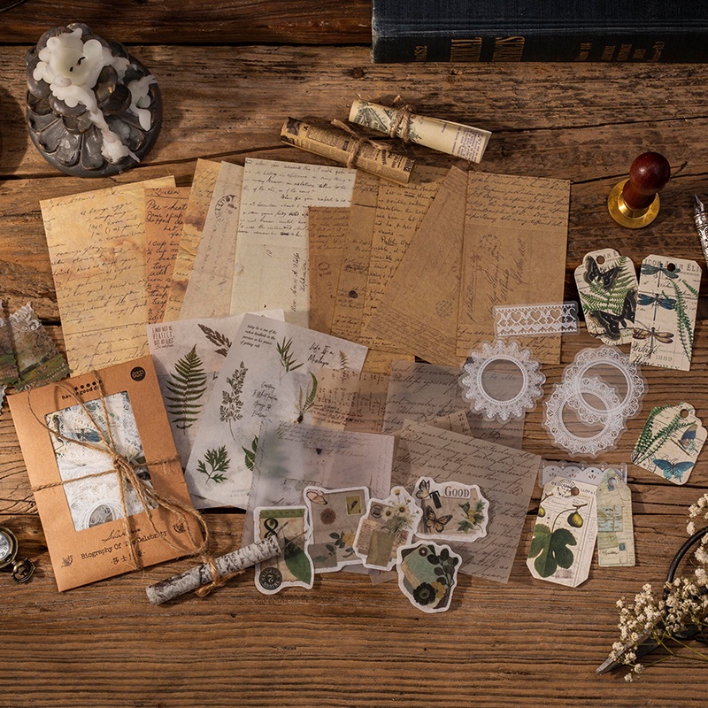 63pcs/lot vintage stickers[Celebrity Biography Series]diy Junk journal ...