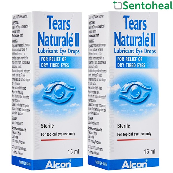 Alcon Tears Naturale II 15ml/ Tears Naturale Free - Lubricant Eye Drops ...