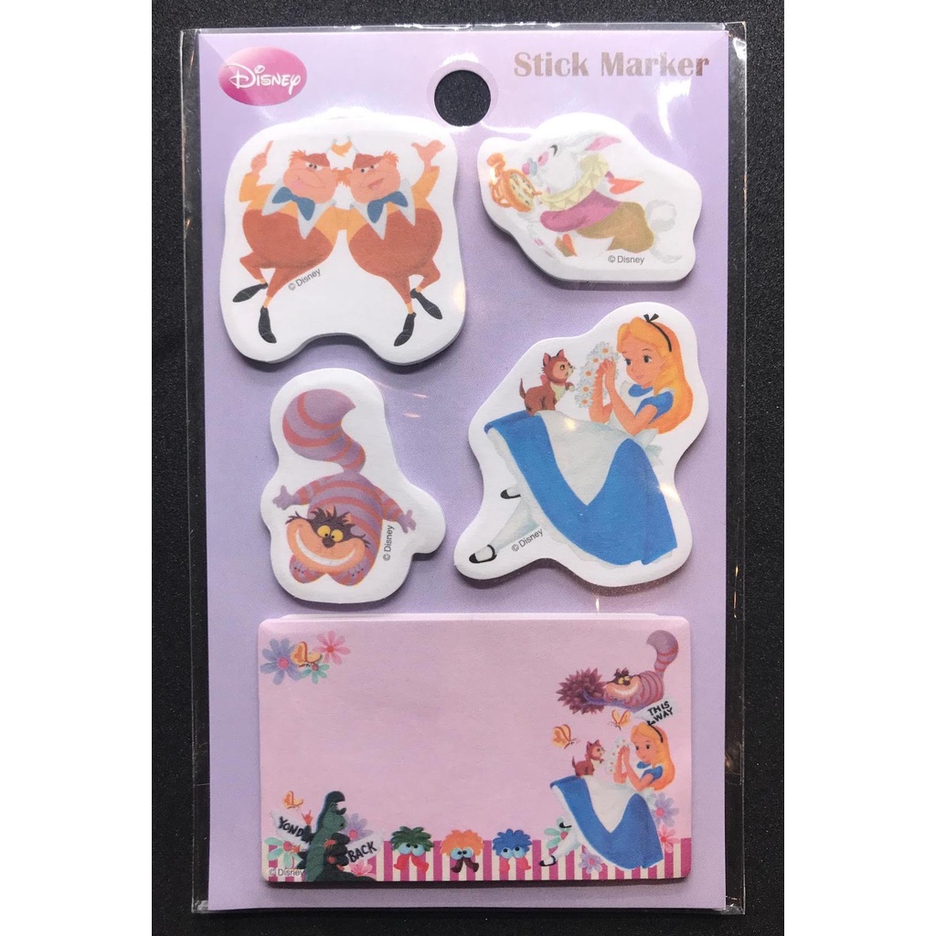 Disney Alice in Wonderland Stick Marker Sticky Notes | Shopee Singapore