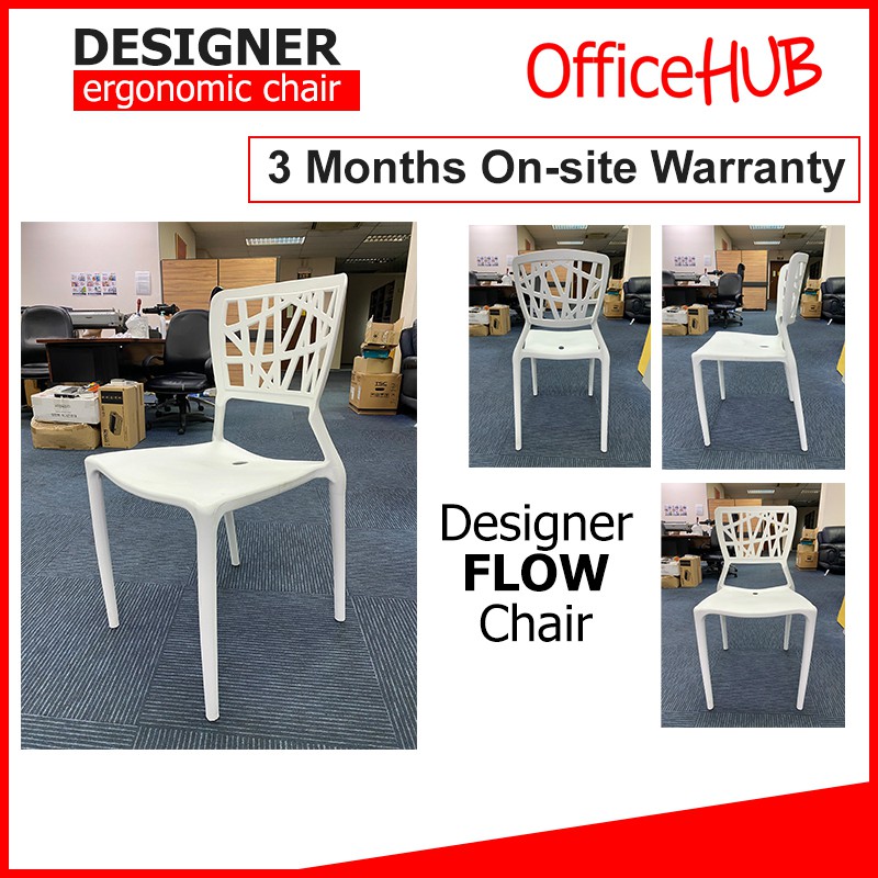 OFFICEHUB Designer FLOW Plastic Dining Pantry Chair ★ Plastic Chair ...