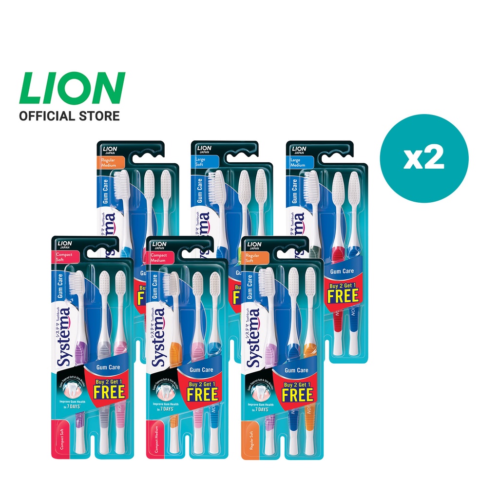 [Bundle of 2] Systema Gum Care Toothbrush Buy 2 Get 1 Free | Shopee ...