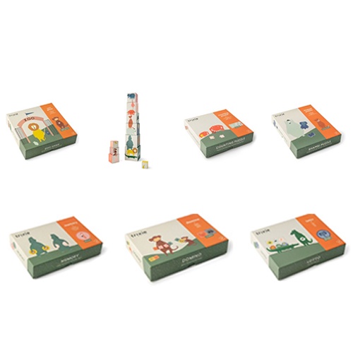 trixie Thick Paper Board Game Elementary Puzzle, Domino Solitaire ...