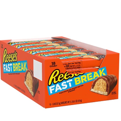 REESE'S Fast Break Chocolate Candy Bar 18 packs, 51g each | Shopee ...