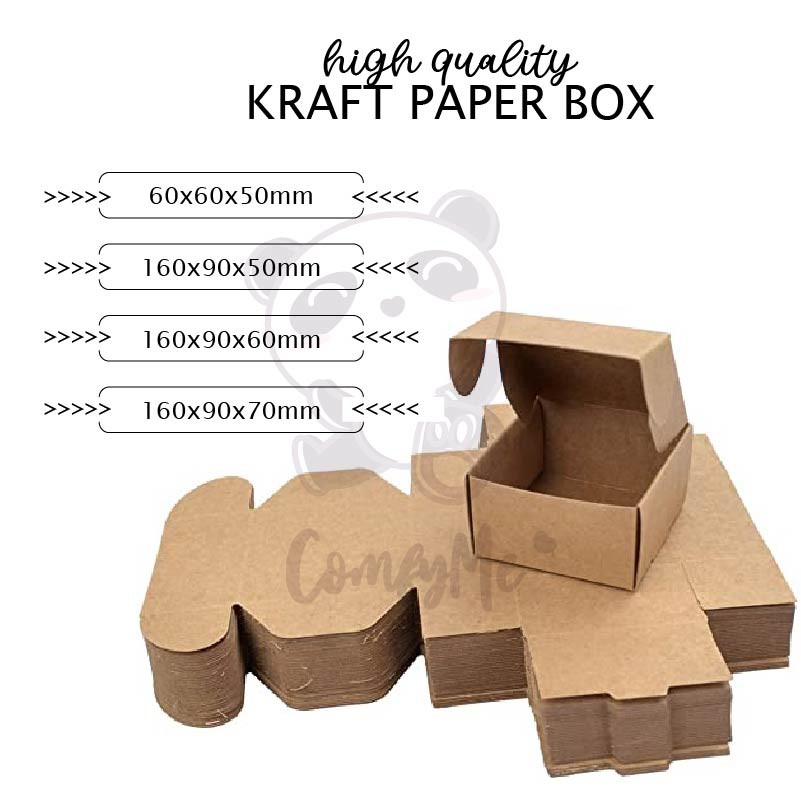 SG LOCAL STOCK - *Set of 10* Kraft Paper Gift Packaging Box Jewelry ...