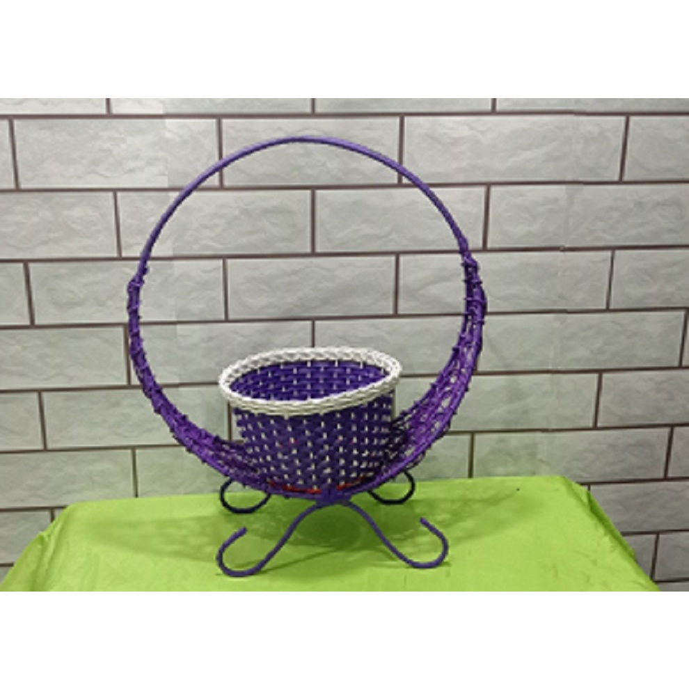 VAS BUNGA 1set tempat bunga & dekor vas bunga Pot Bunga kerangka besi ...