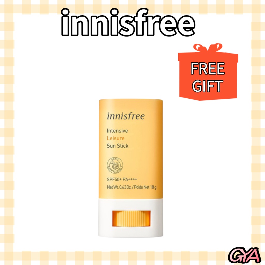 [innisfree][FREE GIFT] Intensive Leisure Sun Stick SPF50+ PA++++ 18g ...