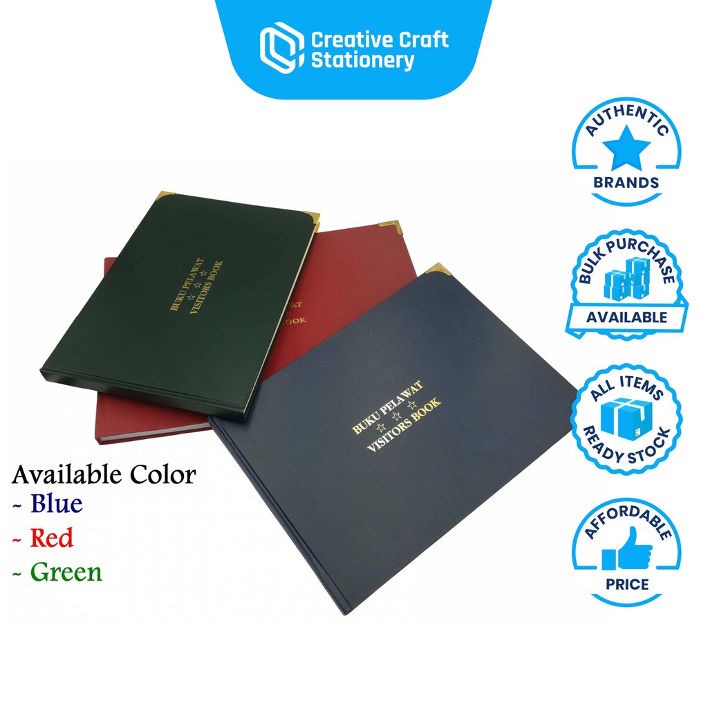 Hard Cover Visitor Book | Guest Book Visitor Record Book Guest Sign in ...