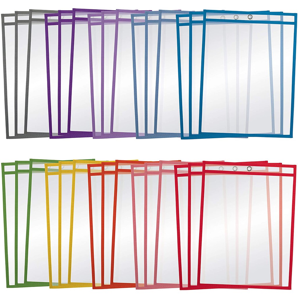 Right To Learn - Dry Erase - Reusable Worksheet Pocket/ Sleeve x 2 ...