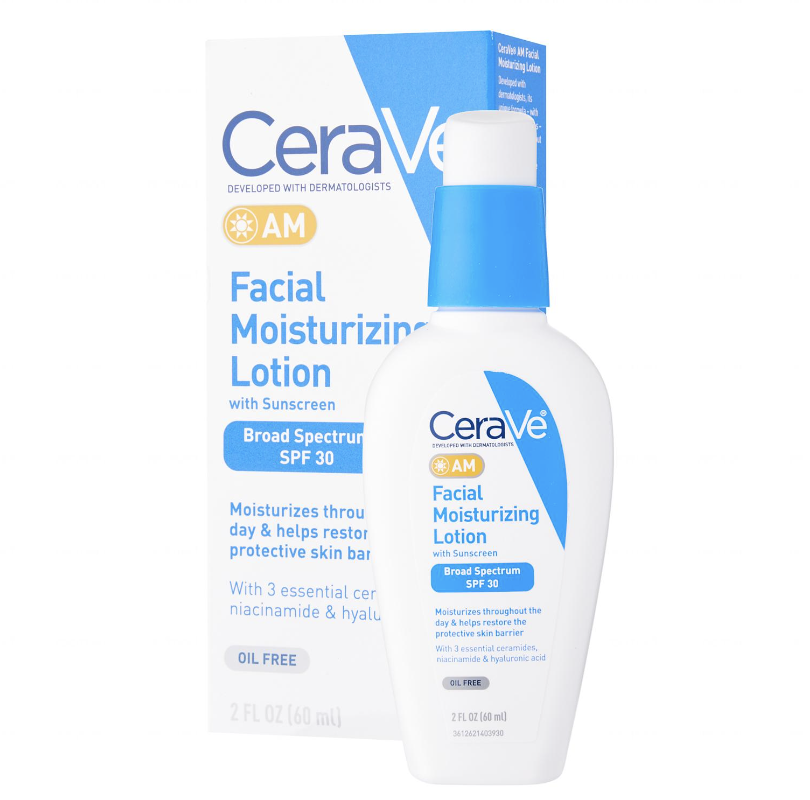 CeraVe AM Facial Moisturizing Lotion with Broad Spectrum SPF 30 60ML ...