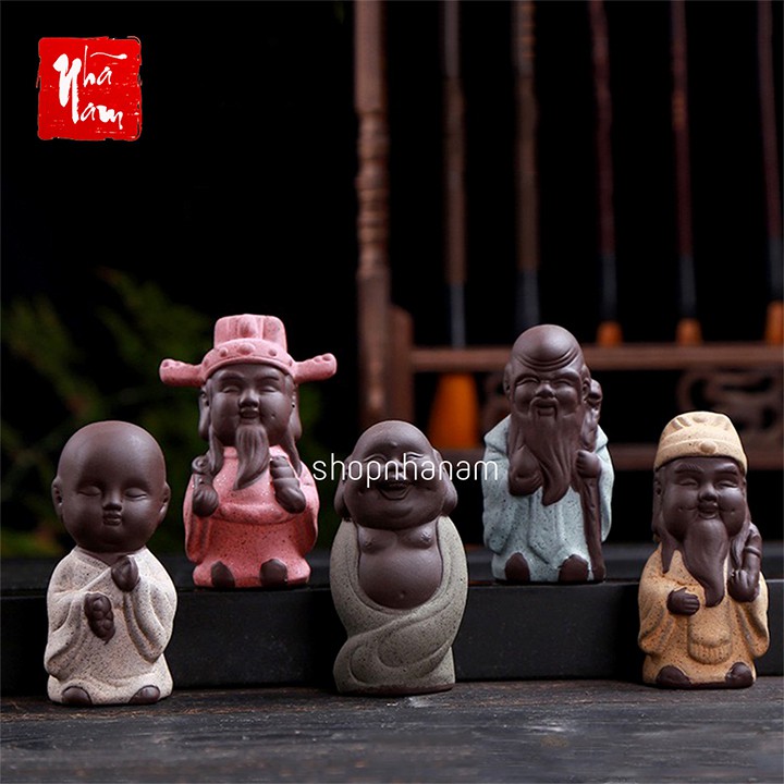 SA Statue of tam Da Phuc Loc Tho Maitreya Joyful Ceramics Home ...