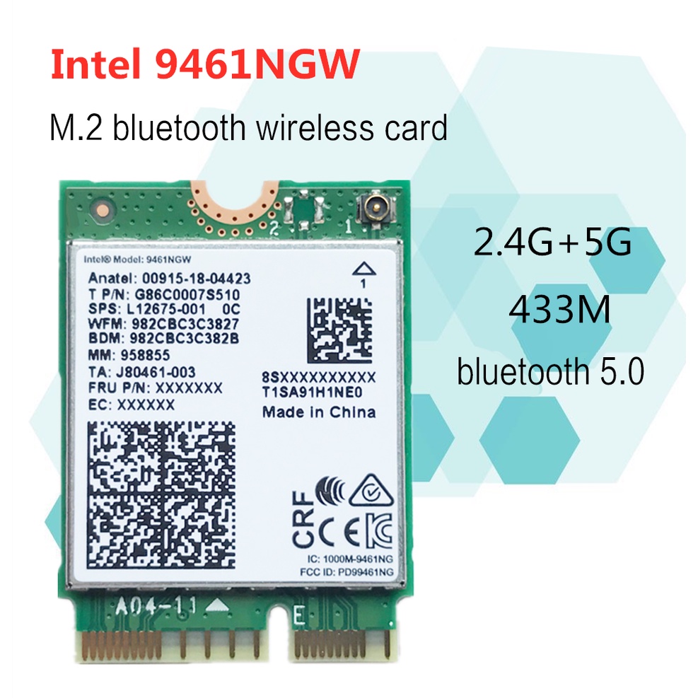 intelAC9461/9462NGW 5G dual frequency 433M built-in wireless wifi ...