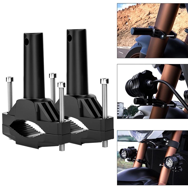 Aluminum Alloy Motorcycle Spotlight Fixing Bracket / Bumper Headlight ...